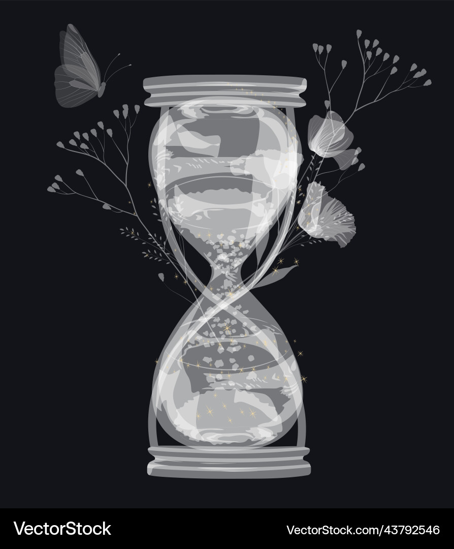 Hourglass of eternity Royalty Free Vector Image