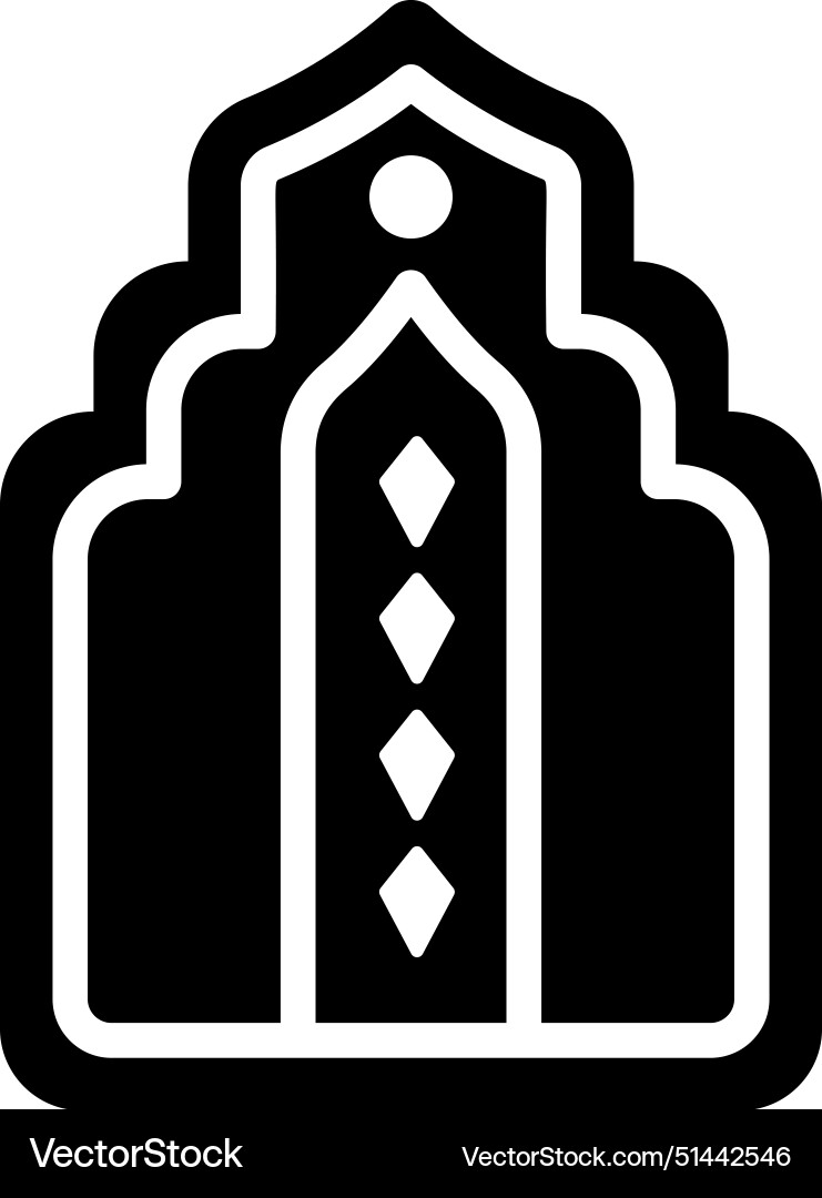 Islamic window Royalty Free Vector Image - VectorStock