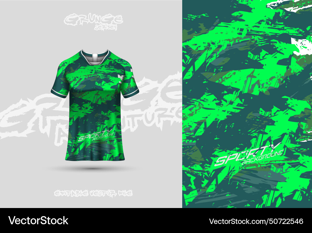 Sports jersey and background template design Vector Image