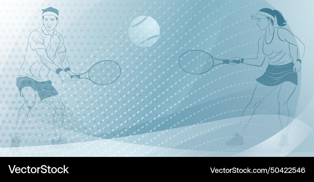Tennis themed background Royalty Free Vector Image