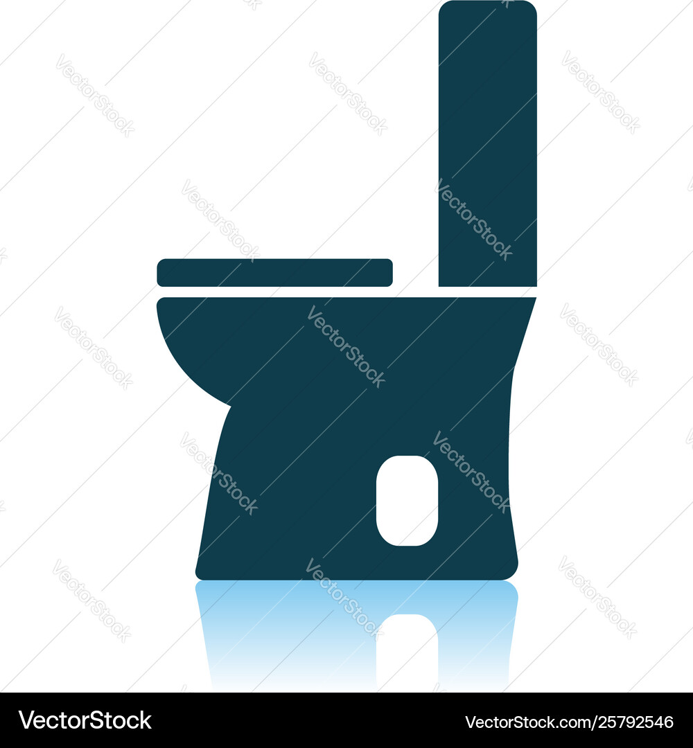Toilet bowl icon Royalty Free Vector Image - VectorStock