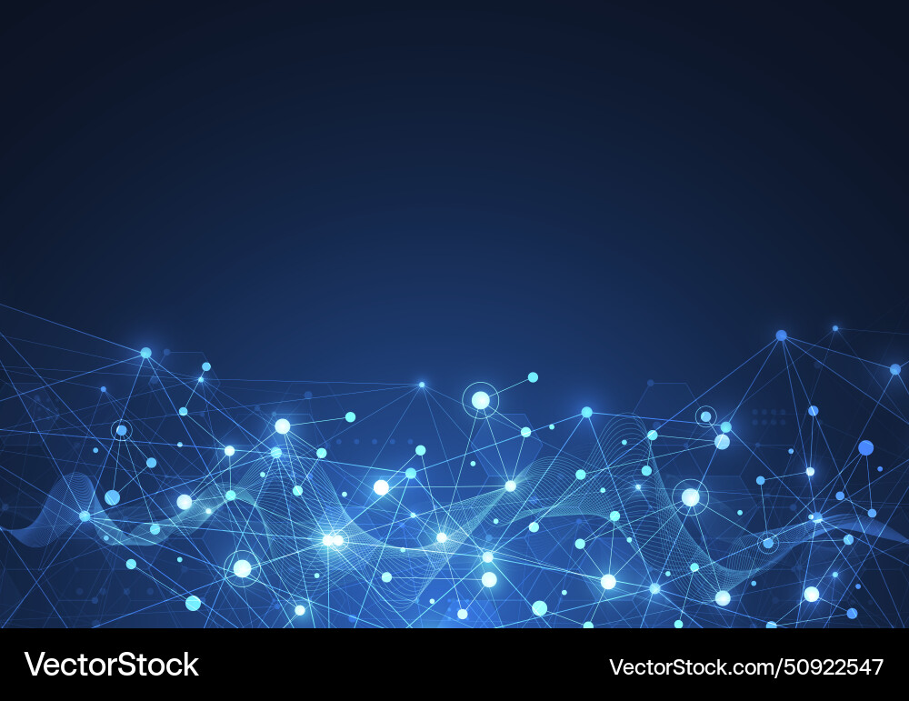 Abstract technology geometric background Vector Image