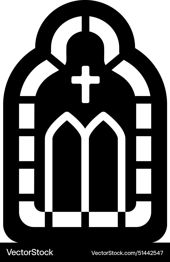Church window Royalty Free Vector Image - VectorStock