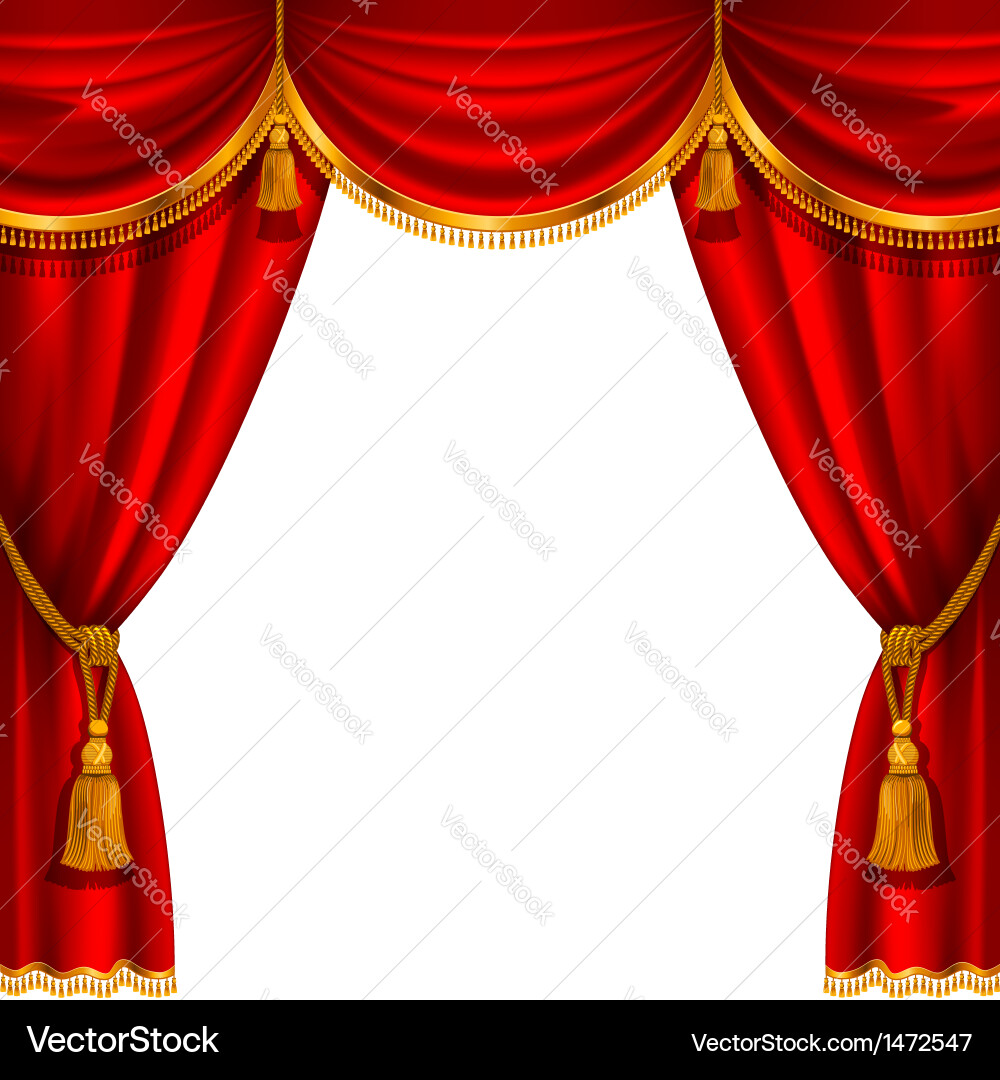 Curtain Royalty Free Vector Image - VectorStock