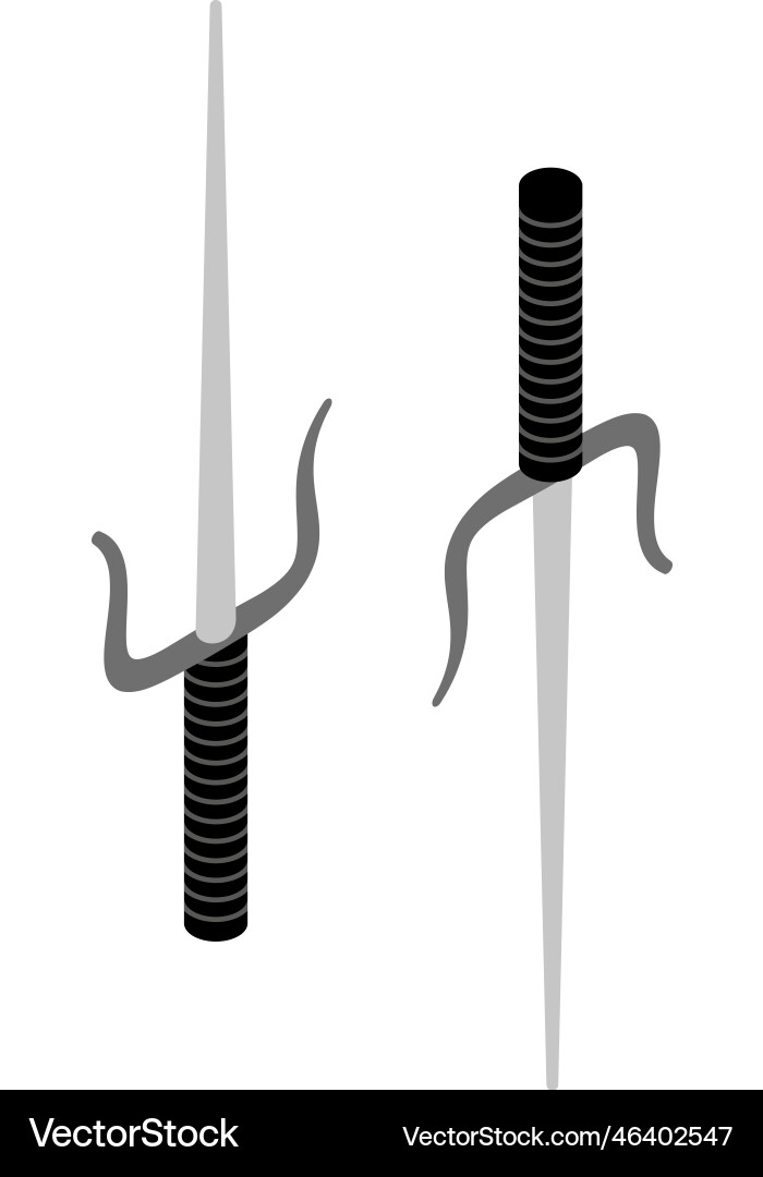 Isometric sais icon Royalty Free Vector Image - VectorStock