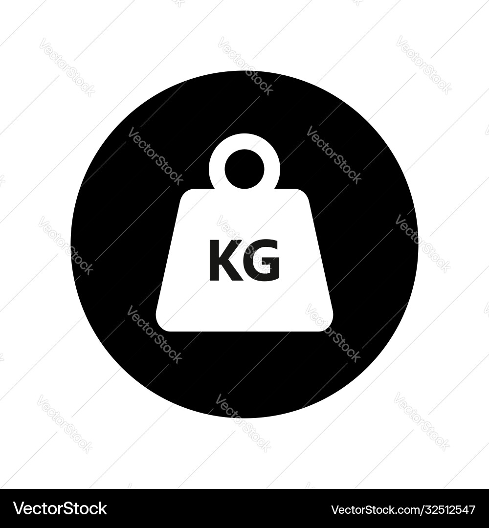 Kg Royalty Free Vector Image - VectorStock