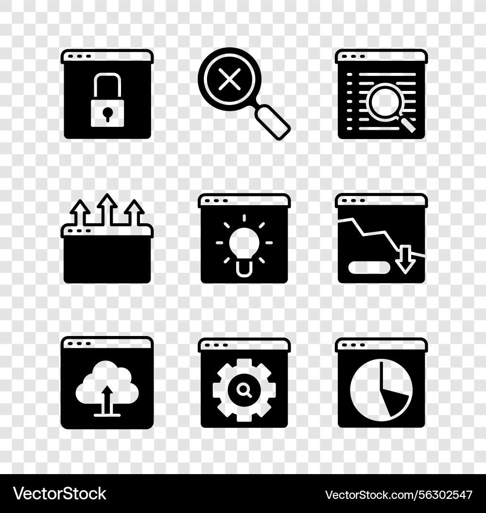 Secure Website SSL Magnifying Glass Royalty Free Vector