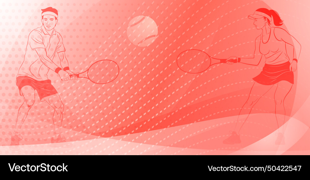 Tennis themed background Royalty Free Vector Image