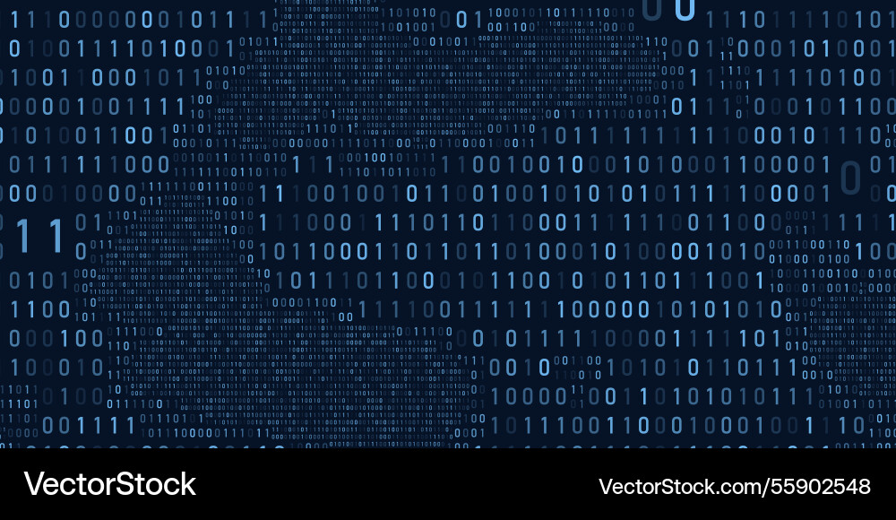 Abstract binary code cloud background ai learning Vector Image Abstract binary code cloud background ai learning Vector Image