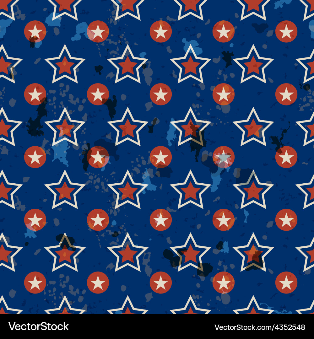 American Stars and Stripes Pattern Royalty Free Vector Image