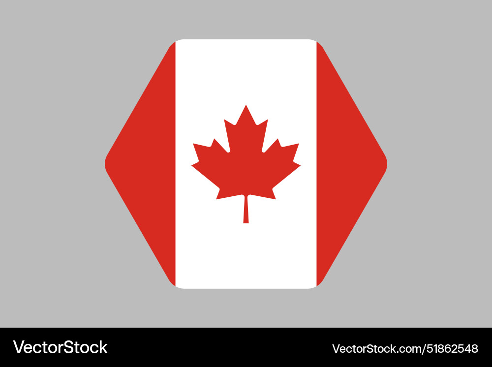 Canada flag sign Royalty Free Vector Image - VectorStock