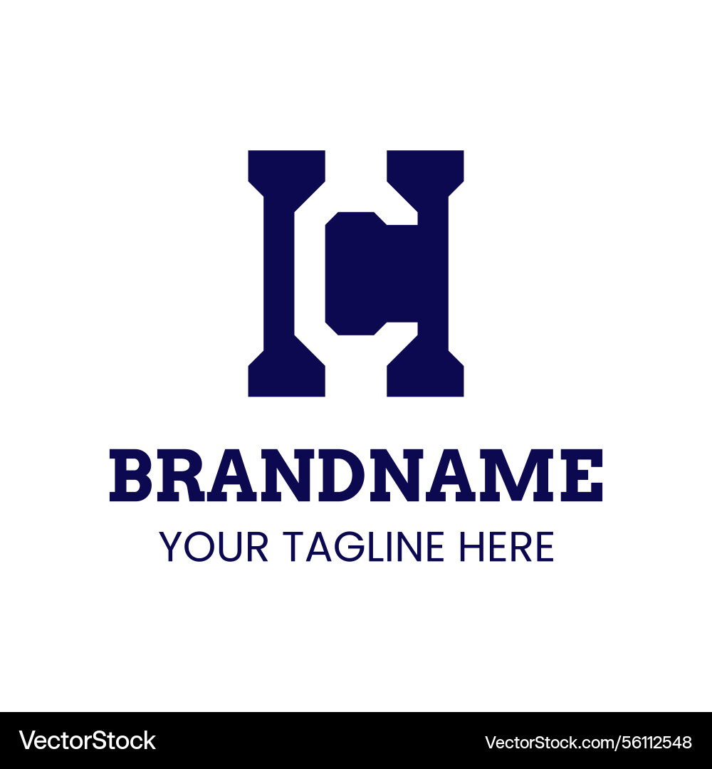 Letters hc monogram logo suitable for any brand Vector Image