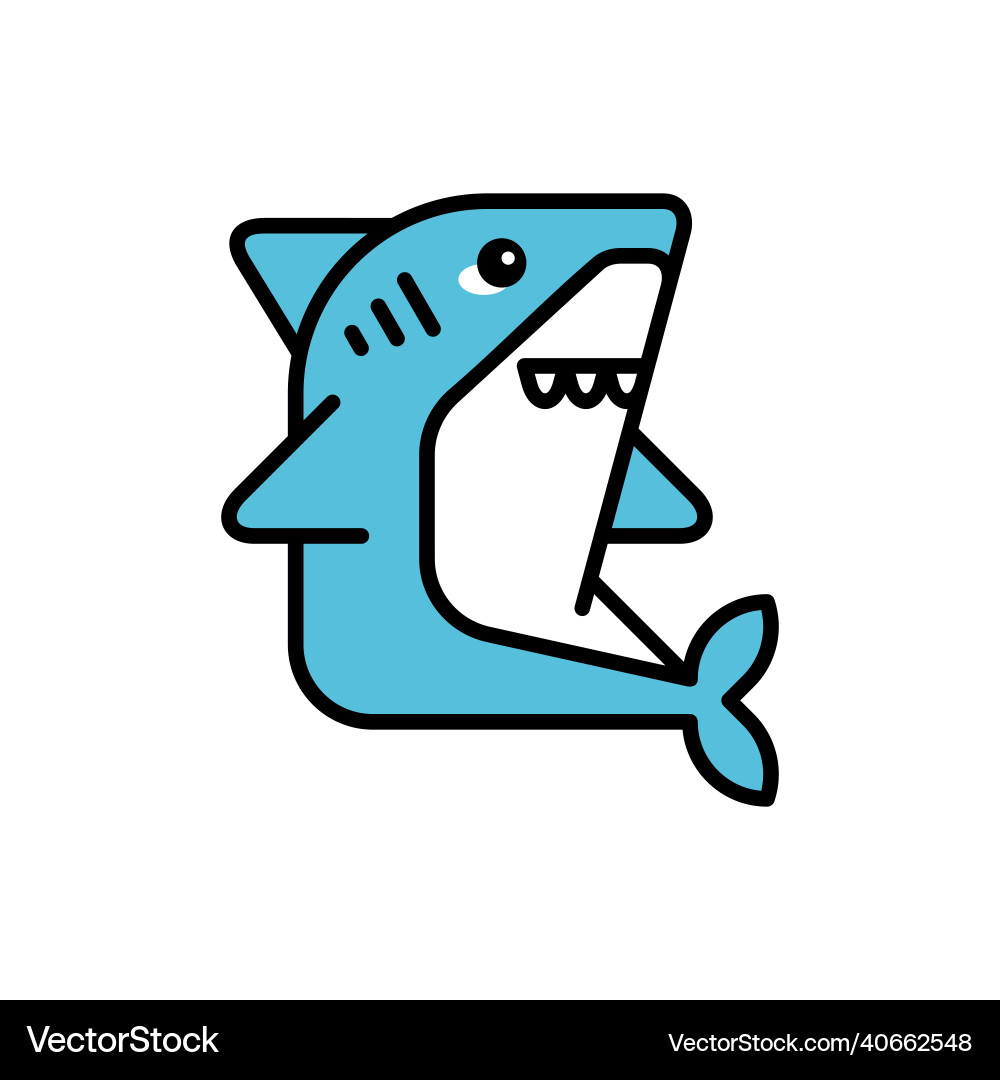 Shark icon Royalty Free Vector Image - VectorStock