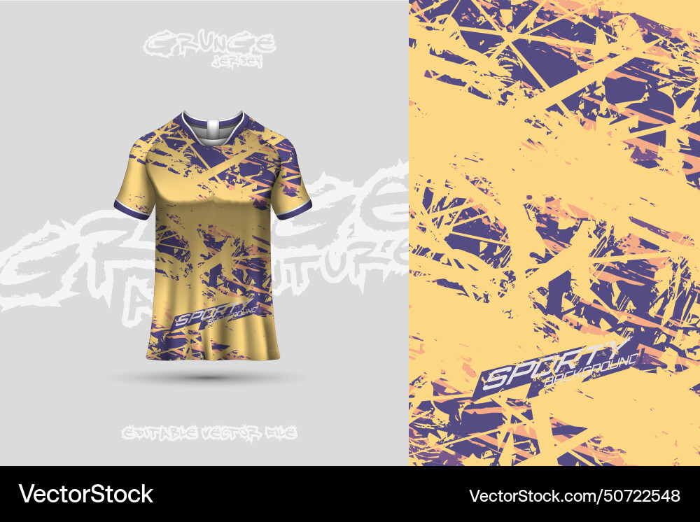 Sports jersey and background template design Vector Image