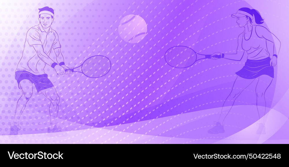 Tennis themed background Royalty Free Vector Image