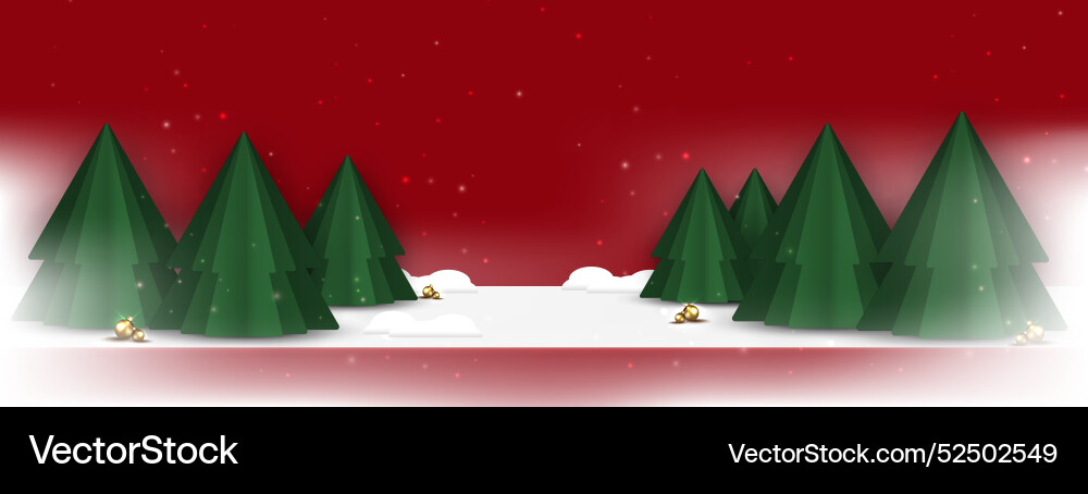 Abstract christmas scene background for product Vector Image