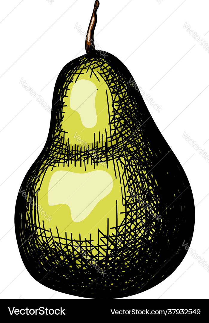 Icon pear Royalty Free Vector Image - VectorStock