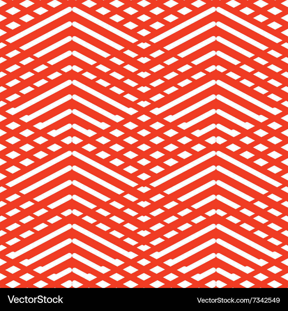 Red and White Zigzag Pattern Wallpaper Royalty Free Vector