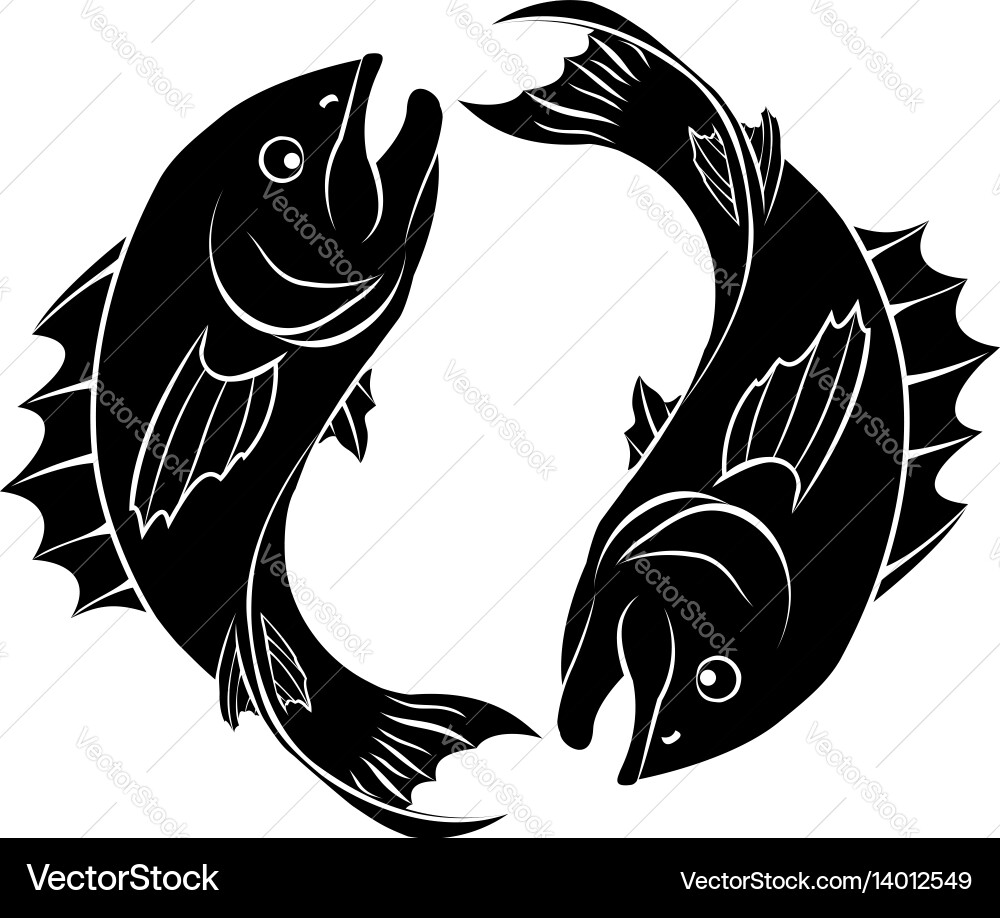 Stylized fish Royalty Free Vector Image - VectorStock
