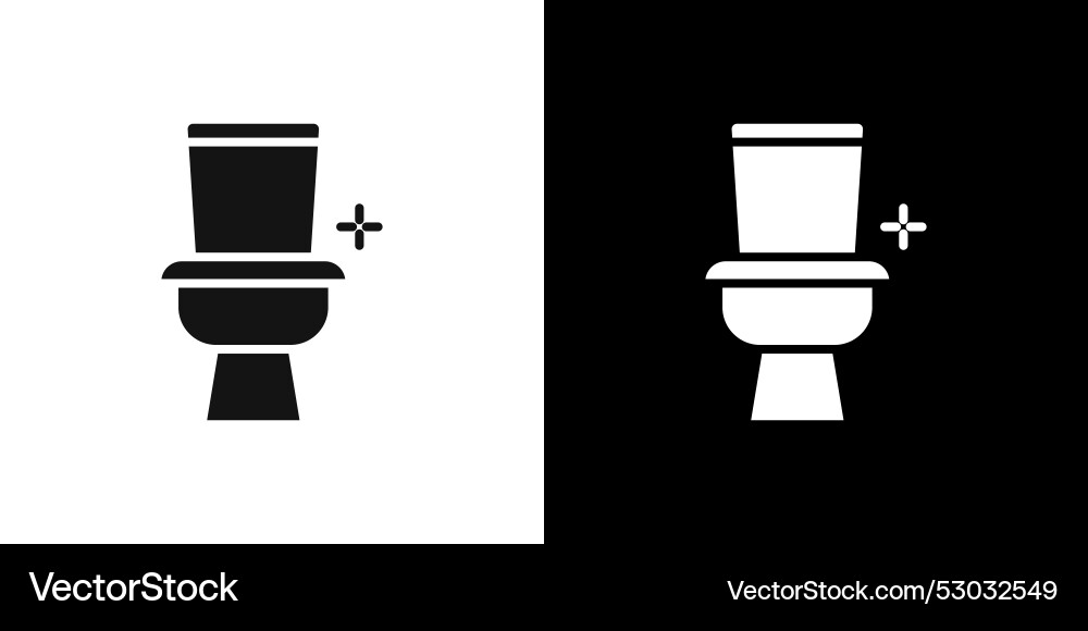 Toilet icon logo set Royalty Free Vector Image