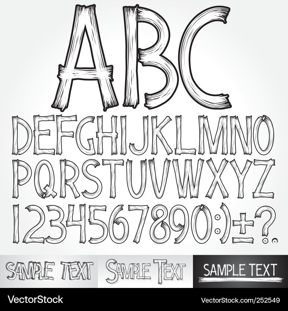 Typography Royalty Free Vector Image - VectorStock