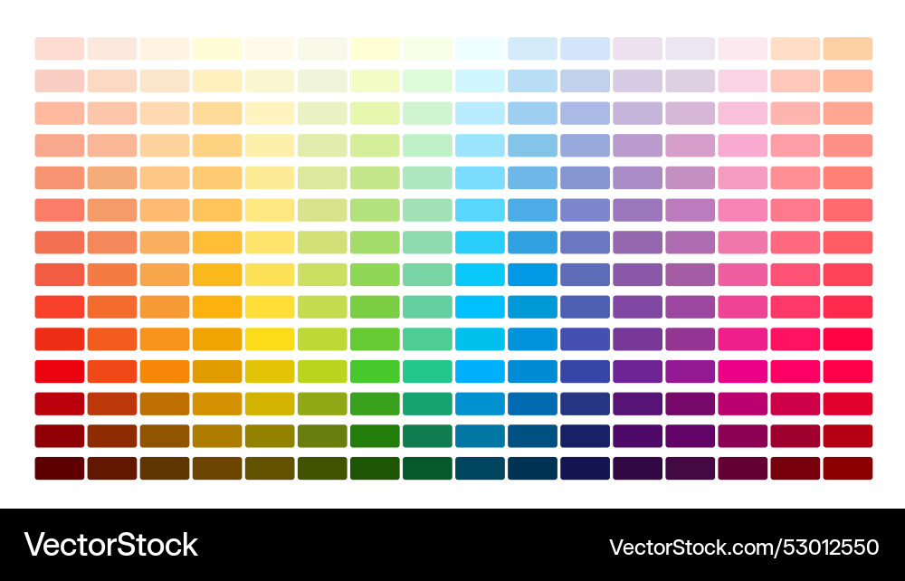 Color palette template chart for your design Vector Image