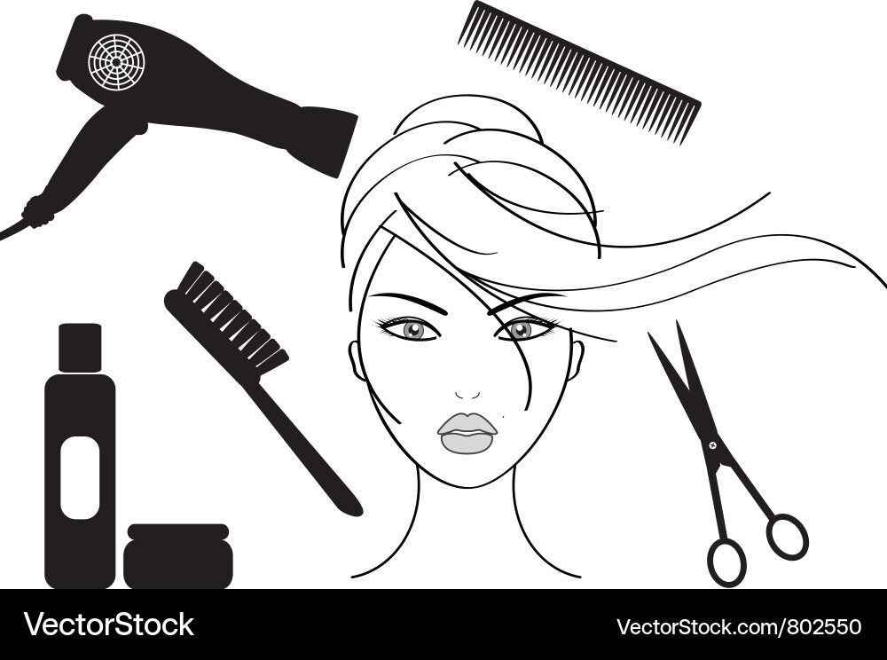 Hairdressing salon Royalty Free Vector Image - VectorStock