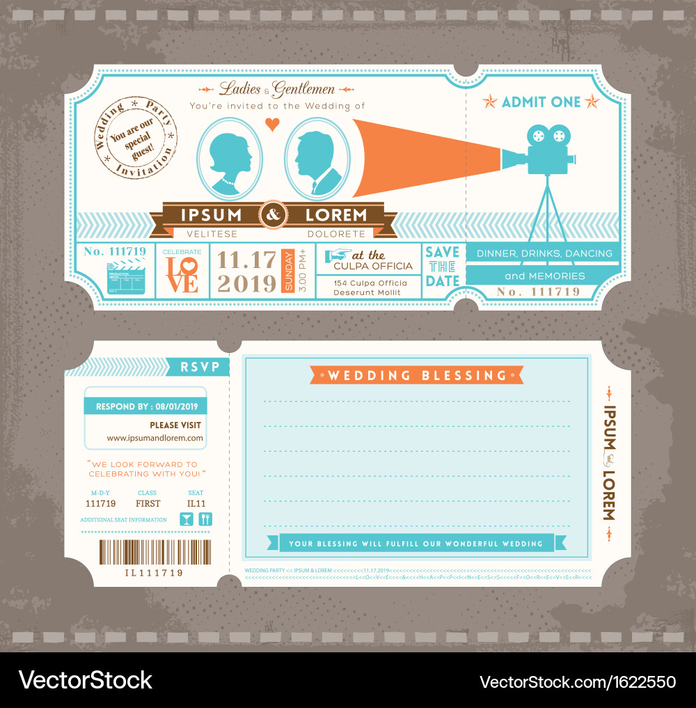 Movie Invitation Template Vector Images (over 1,900)
