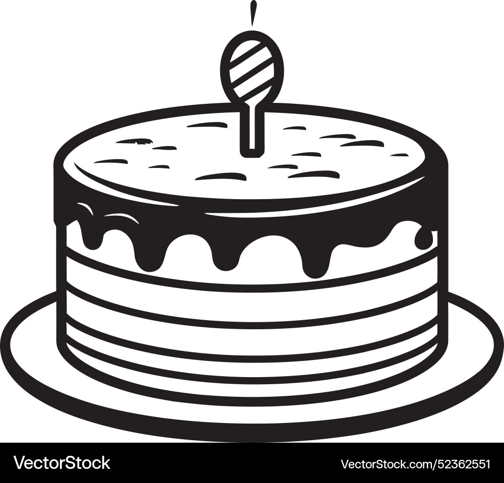 A visual delight of cake celebrating co Royalty Free Vector