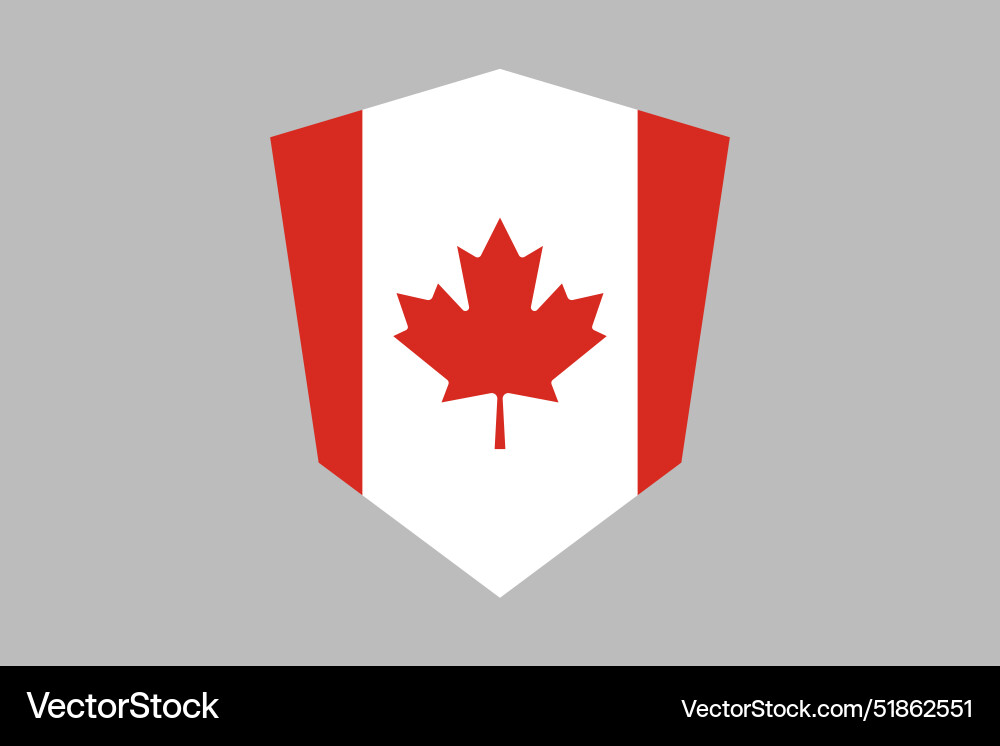 Canada flag sign Royalty Free Vector Image - VectorStock