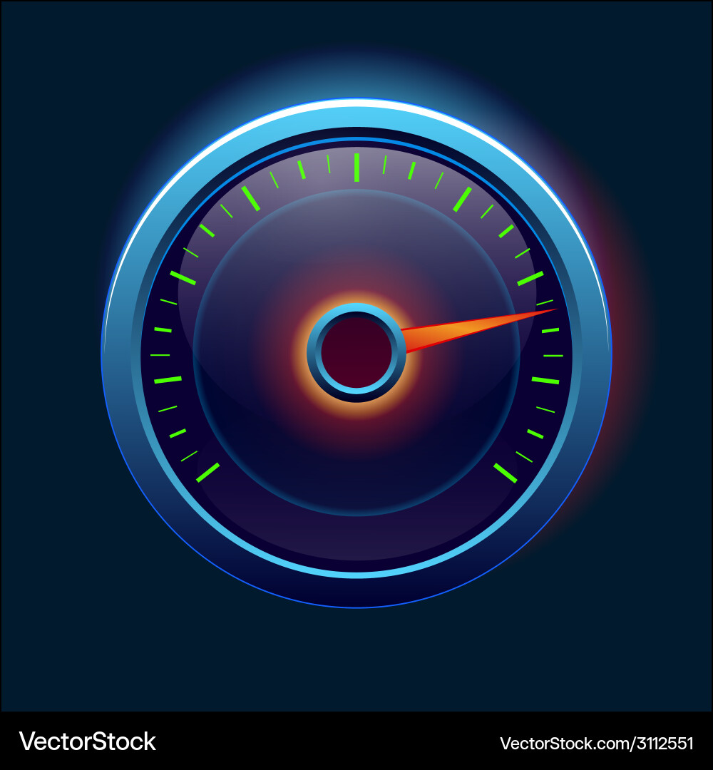 Car speedometer and dashboard Royalty Free Vector Image