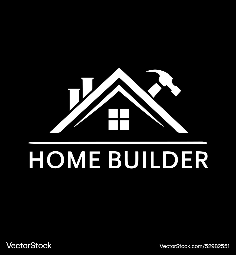 Home builder logo Royalty Free Vector Image - VectorStock