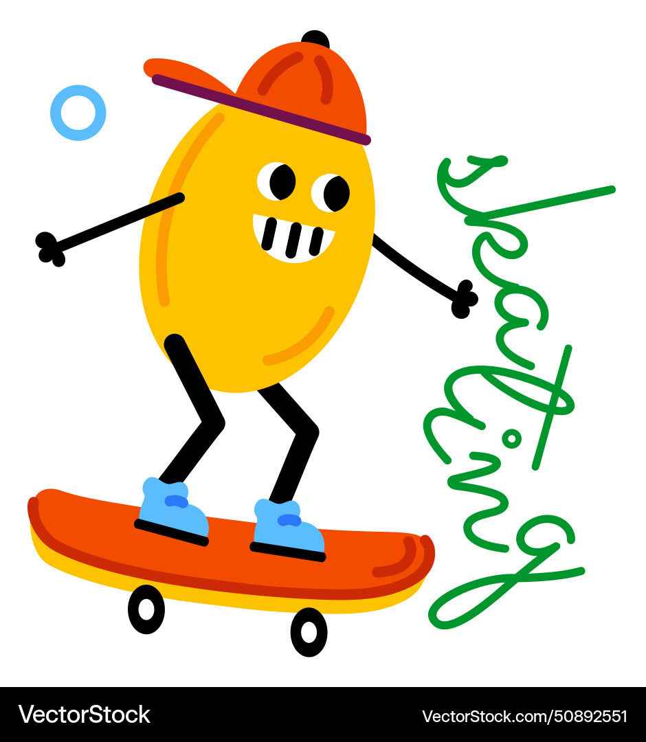 Skating Royalty Free Vector Image - VectorStock