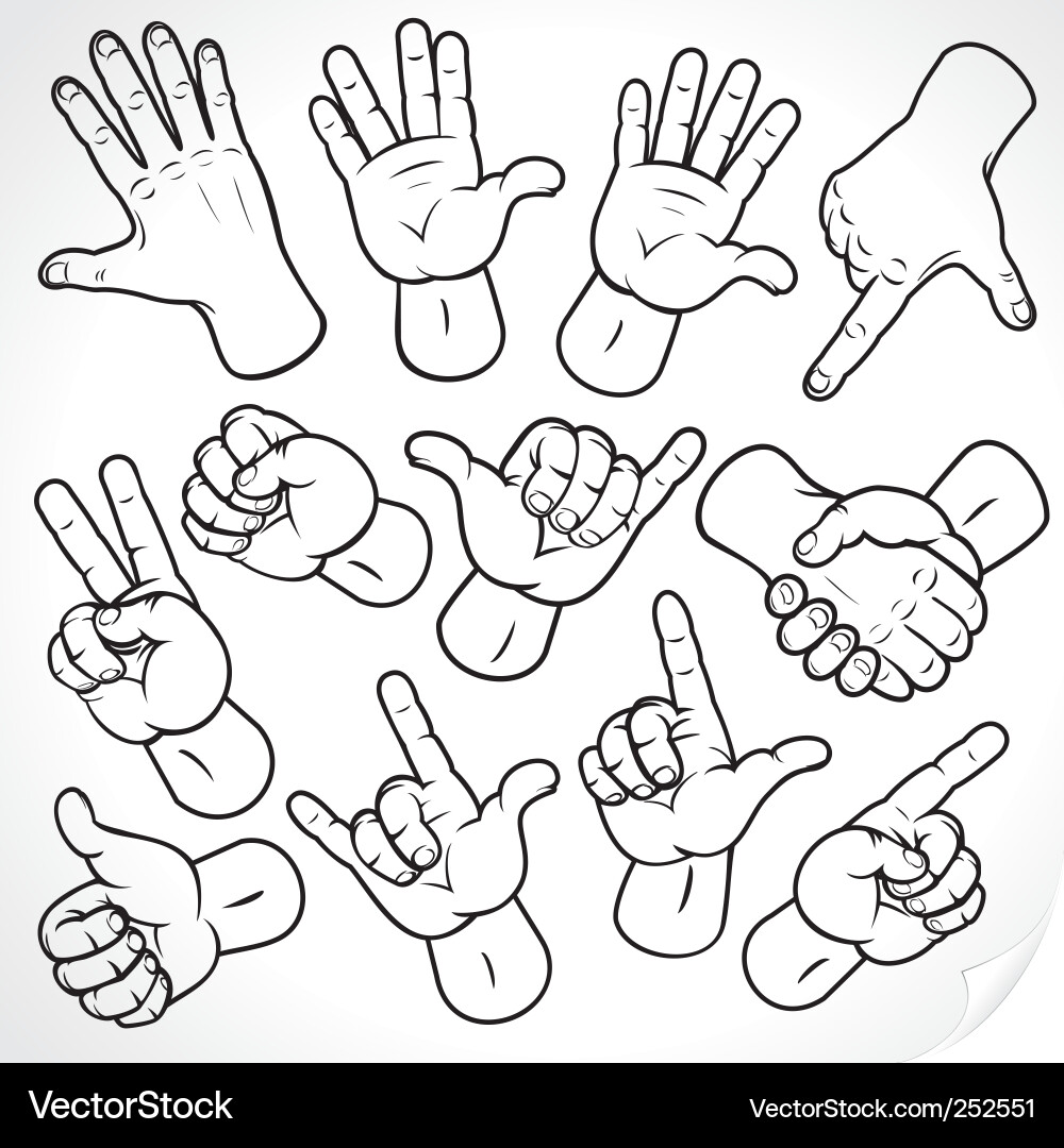 Sketching hands Royalty Free Vector Image - VectorStock