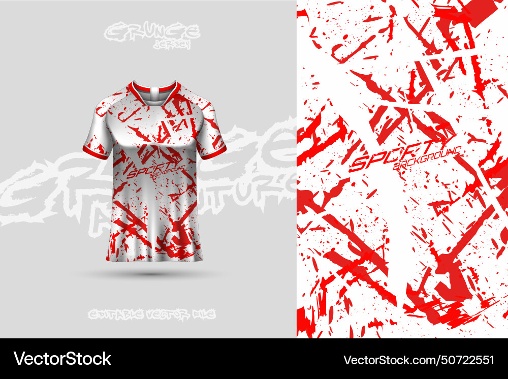 Sports jersey and background template design Vector Image