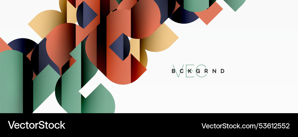 Abstract background colorful geometric curve Vector Image