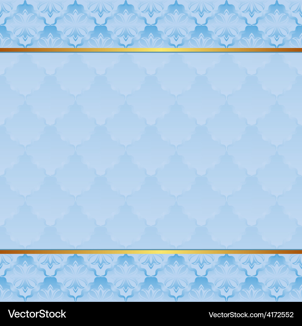 Blue background with vintage pattern Royalty Free Vector