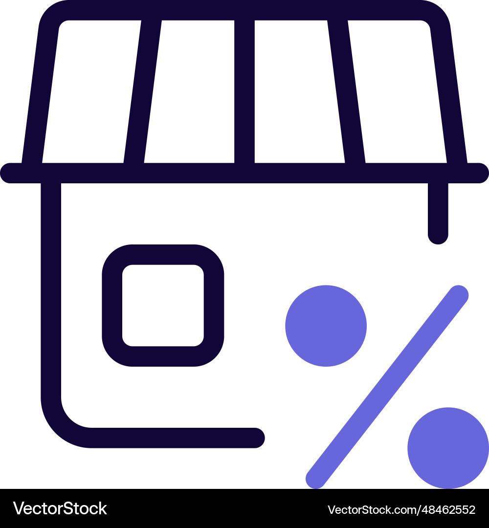 Discount scheme ongoing in the supermarket Vector Image