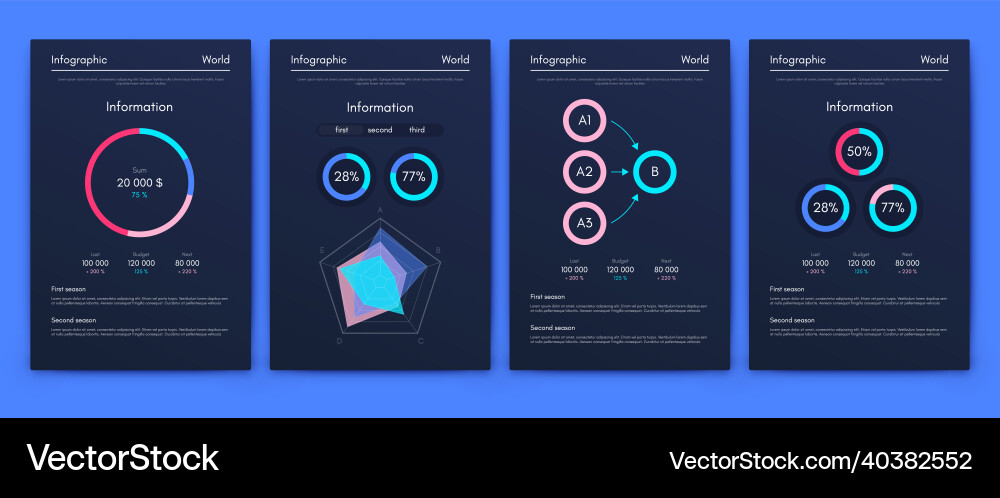 Graphics infographics with mobile phone template Vector Image