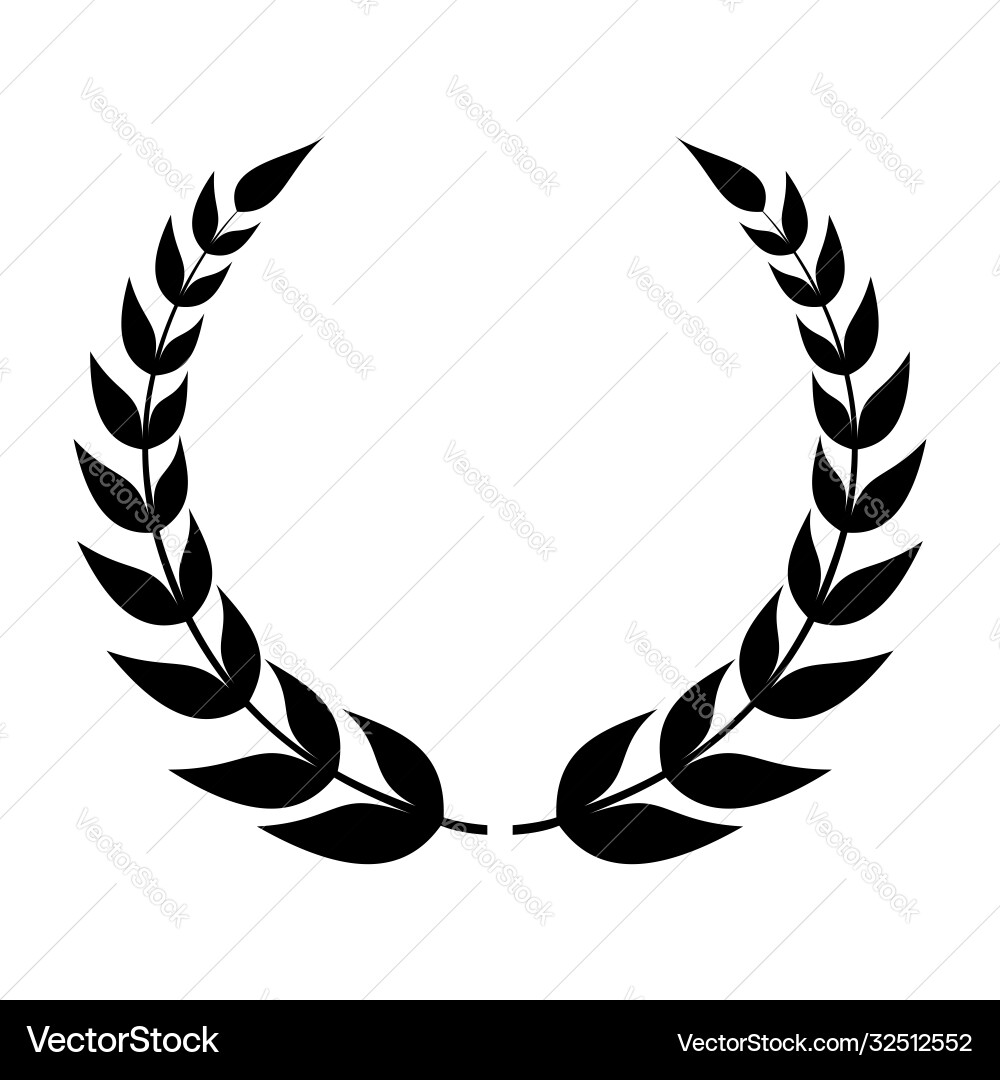 Laurel icon Royalty Free Vector Image - VectorStock