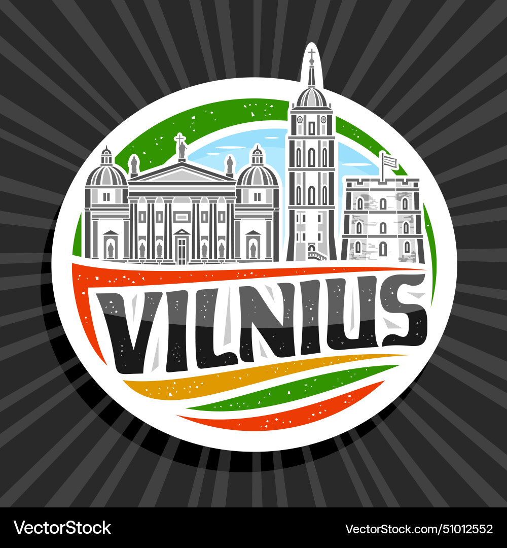 Logo for vilnius Royalty Free Vector Image - VectorStock