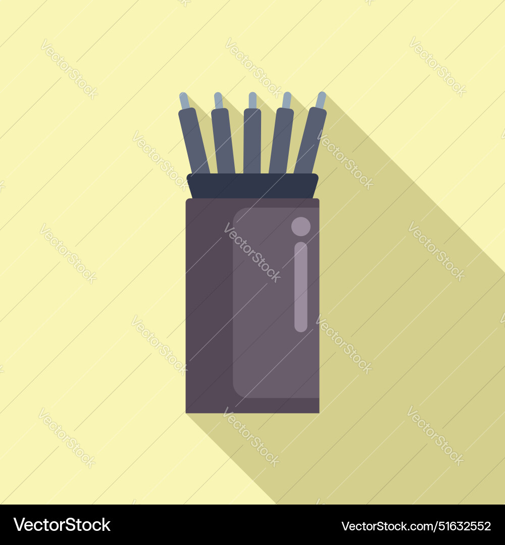 Pen organizer holding writing utensils for office Vector Image