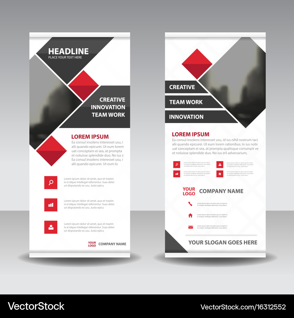 Red square Royalty Free Vector Image - VectorStock