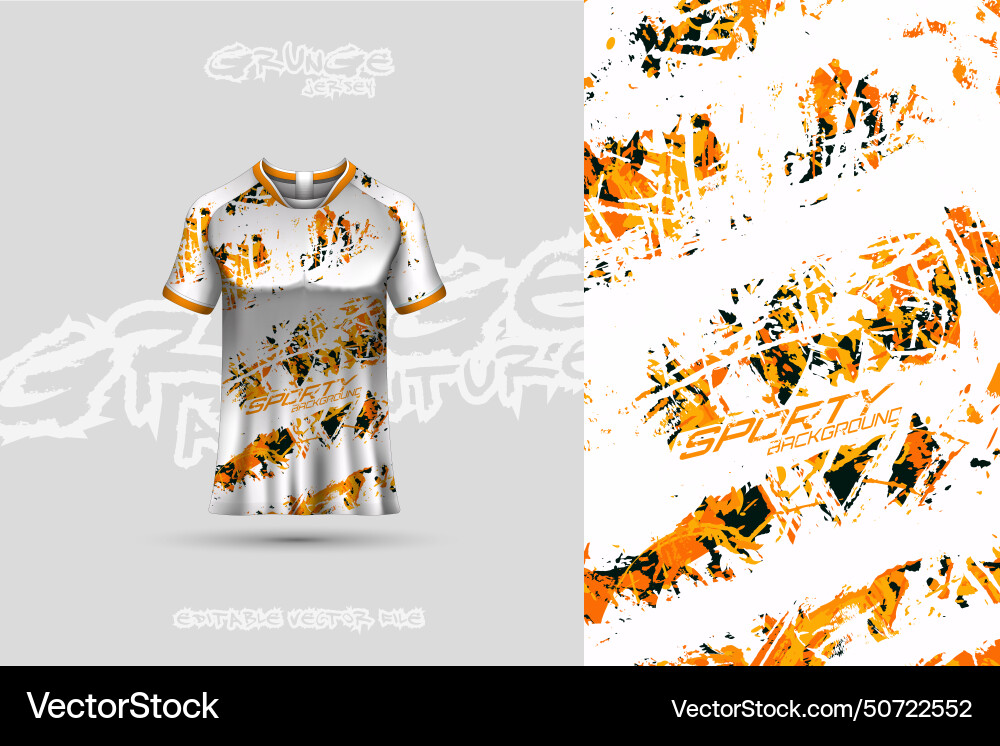 Sports jersey and background template design Vector Image