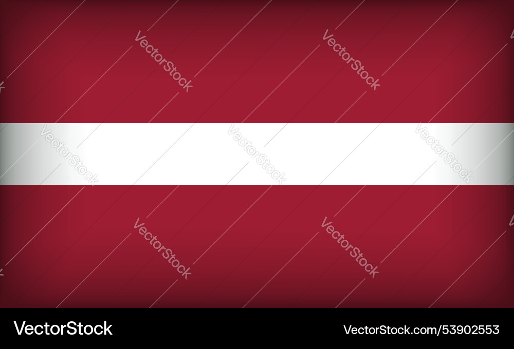 Latvia flag with original color Royalty Free Vector Image