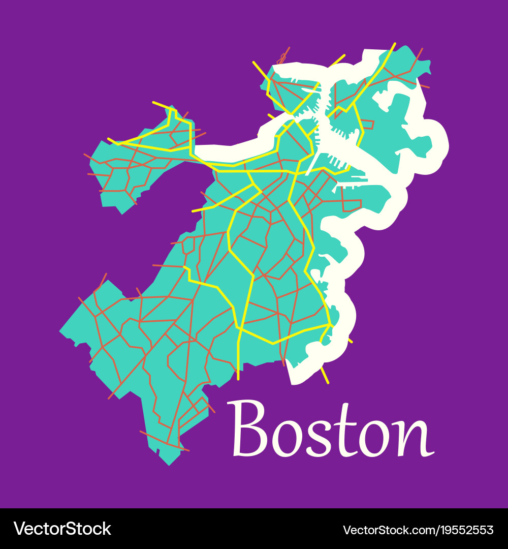 Free Map Boston Outline Vector Images (24)