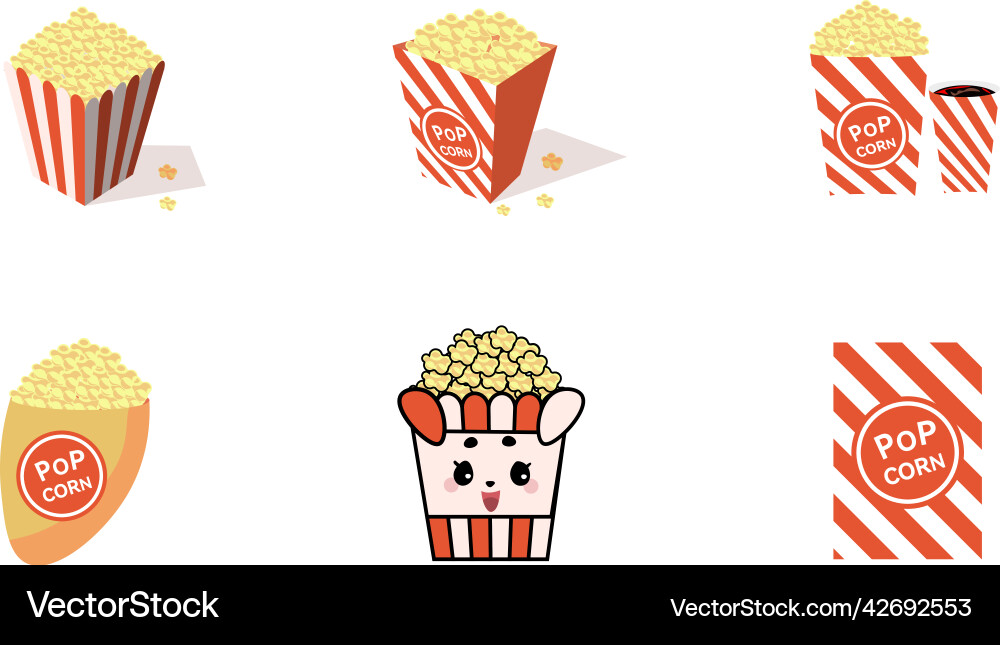 Popcorn Royalty Free Vector Image - VectorStock