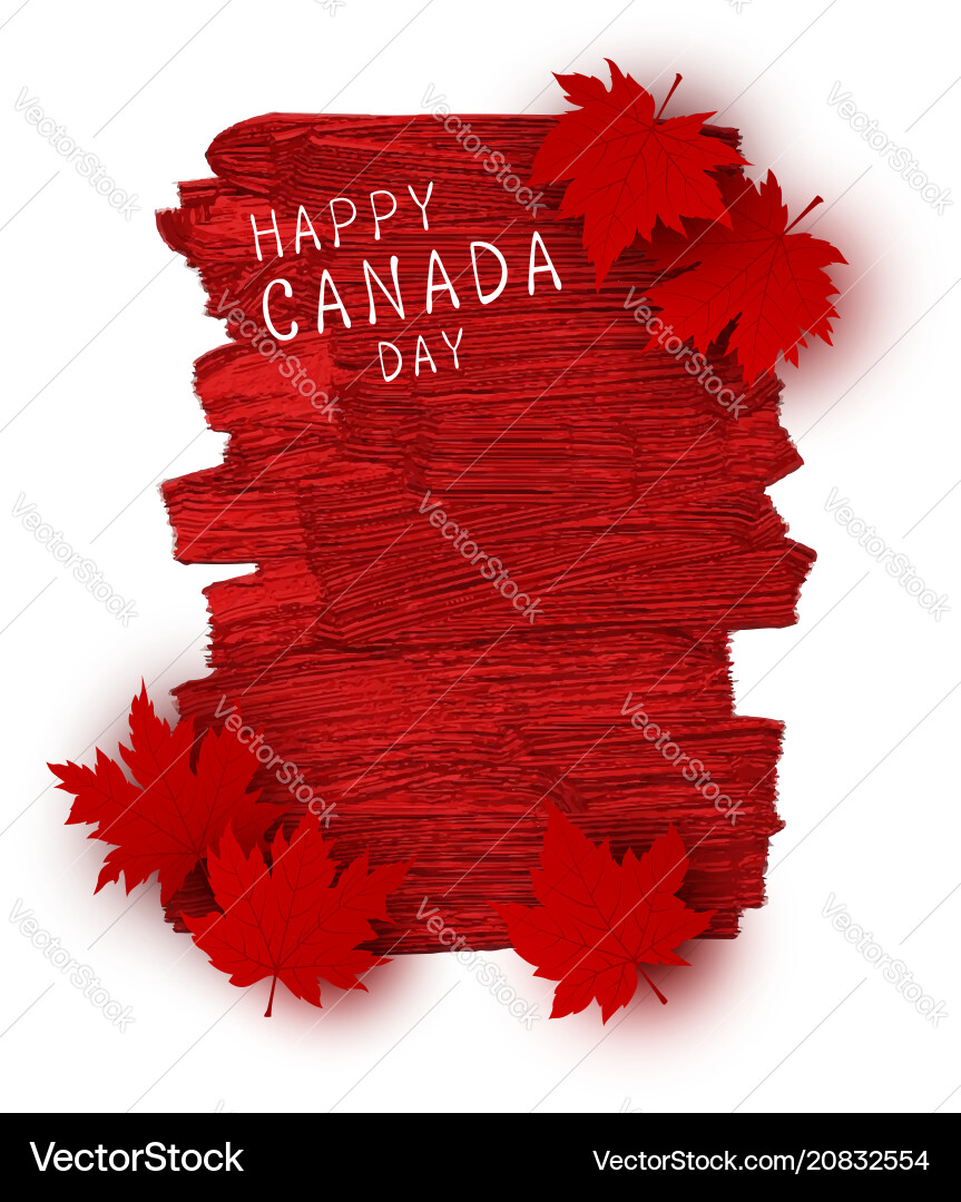 Canada Day Maple Leaves Royalty Free Vector Image