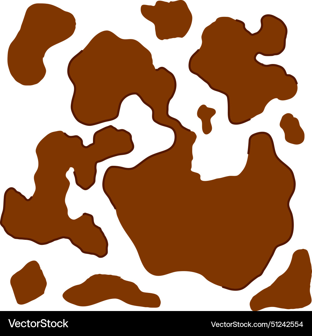 Print cow skin cartoon Royalty Free Vector Image