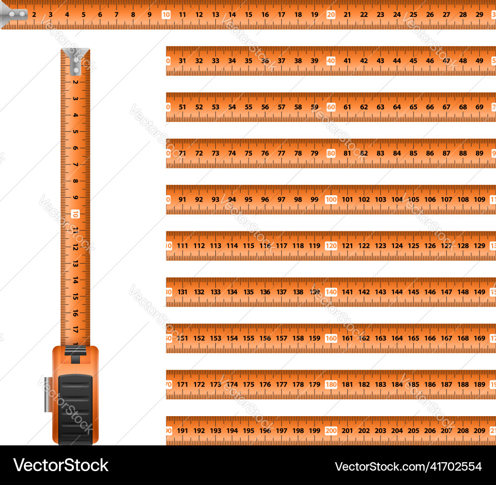 Tape measure Royalty Free Vector Image - VectorStock